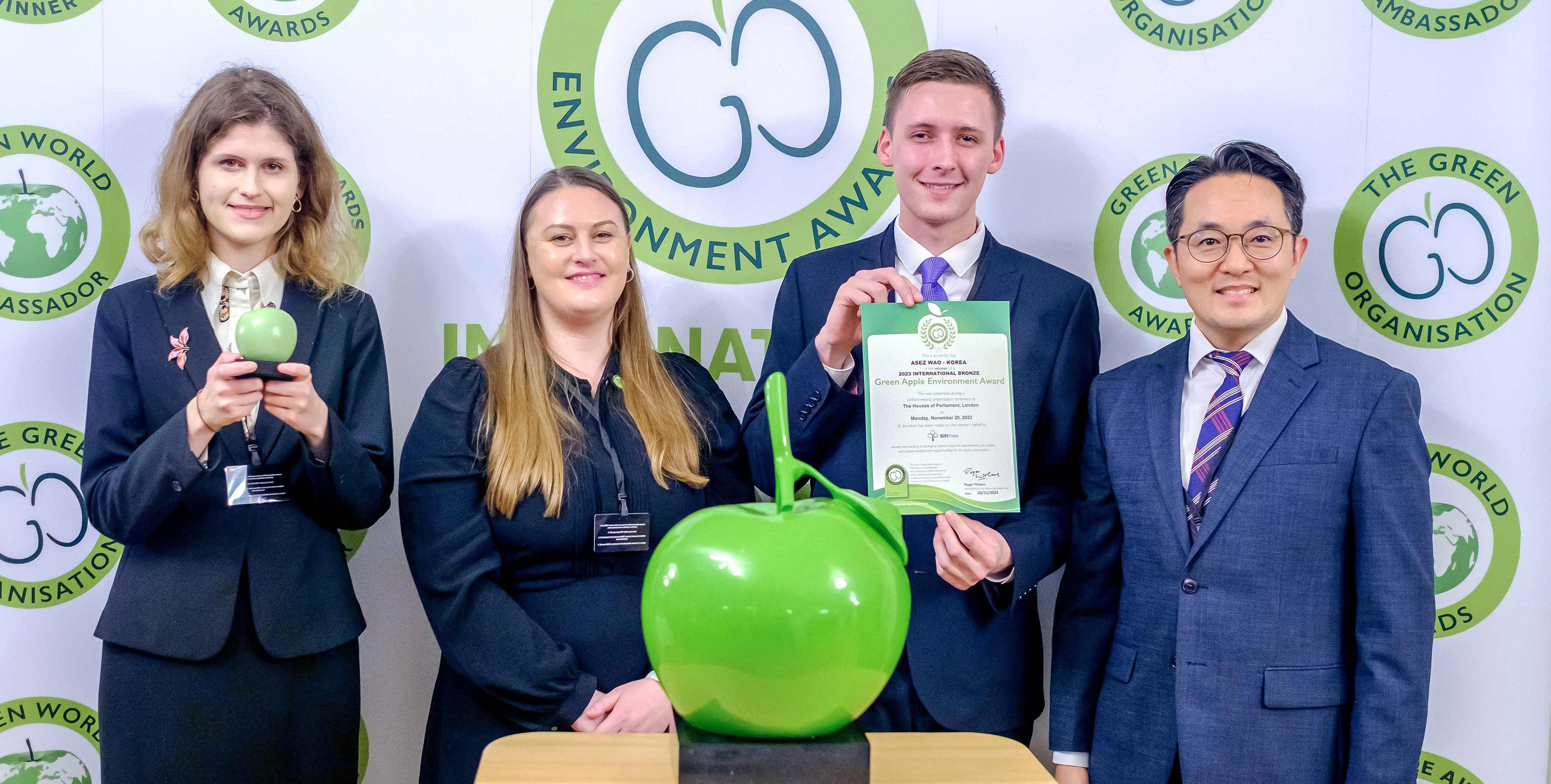 ASEZ WAO Wins the Green Apple Environment Awards for the 4th ...